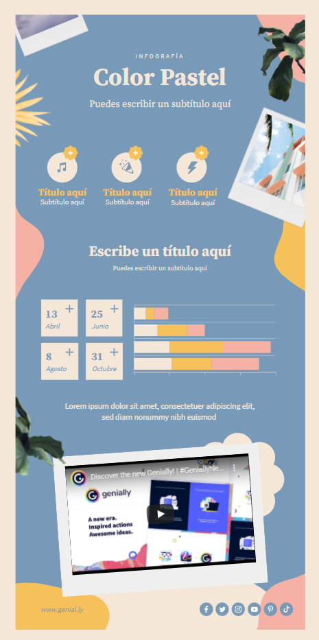 Plantillas de infografías | Genially